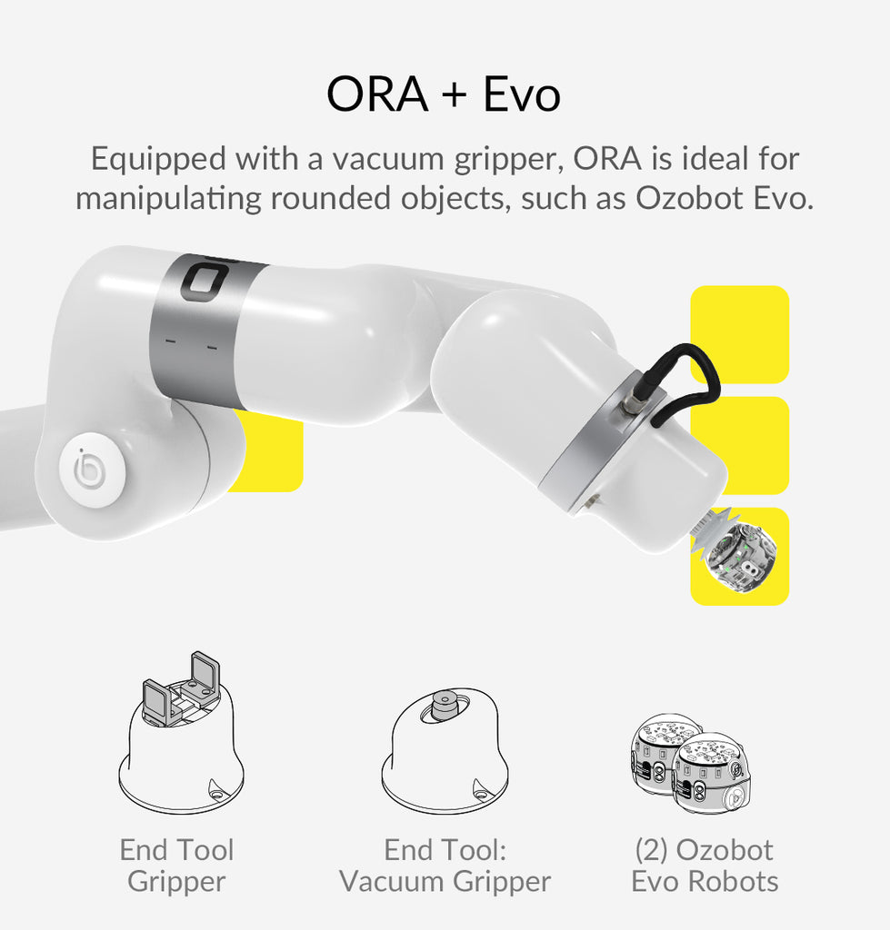 Ozobot ORA: Robotic Arm for Evo & STEM Learning