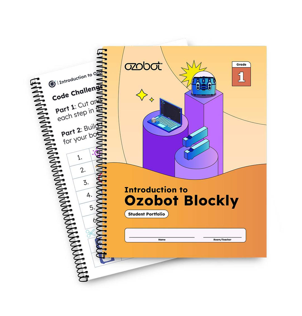 Introduction to Ozobot blockly student workbooks 2024